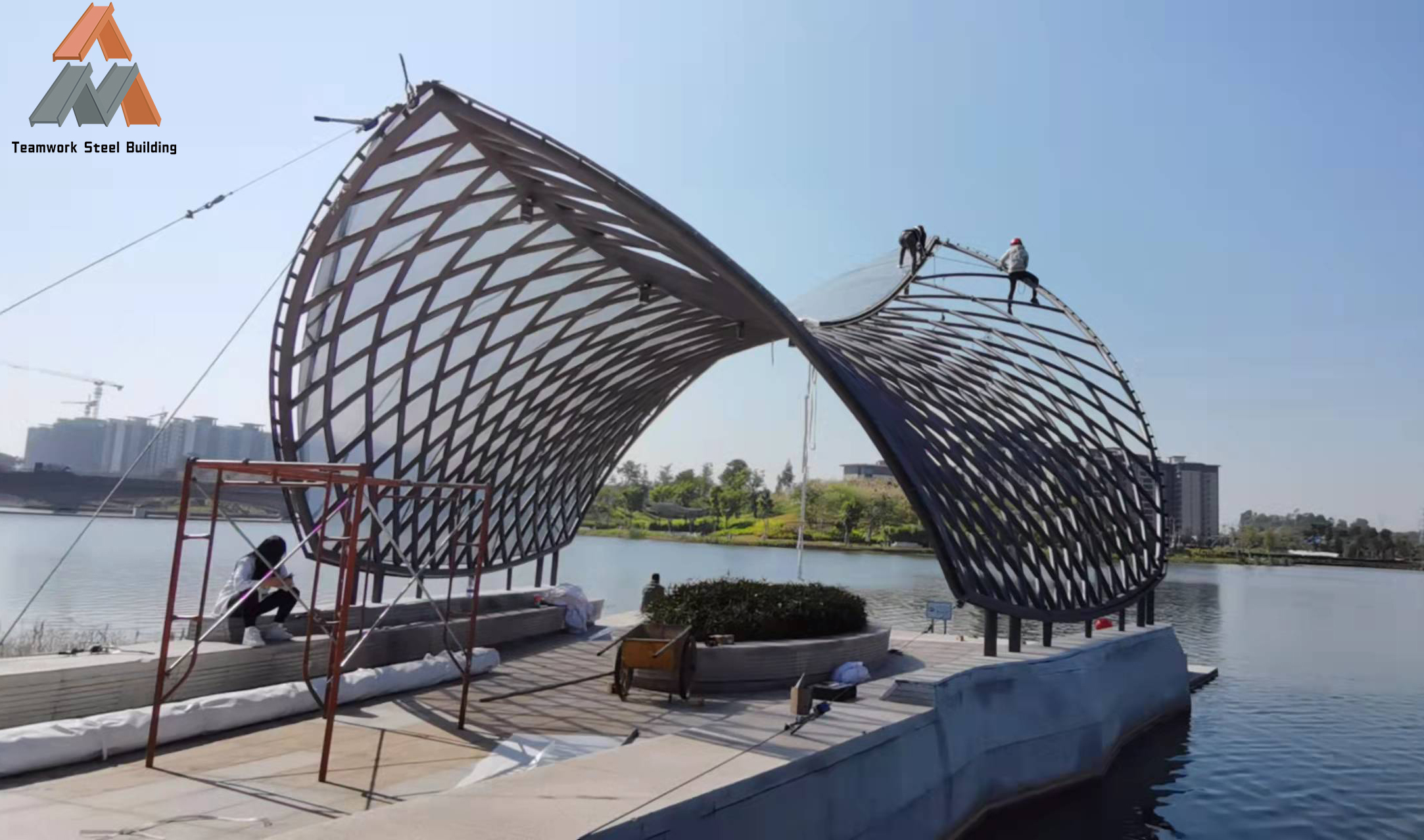 Prefabricated Steel Structure Art Gallery - China Steel Structure ...