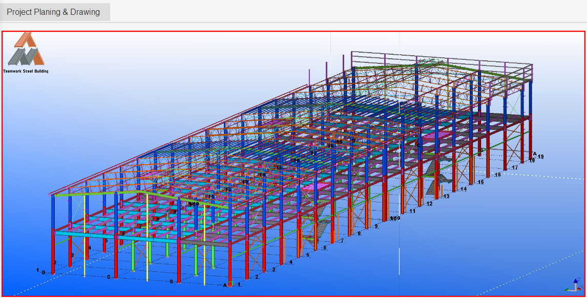 Steel Frame Commercial Building - Produced by China Steel Structure ...