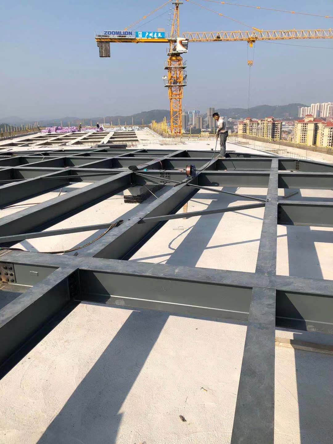 Steel Construction of the Helipad丨Steel Structure Company丨Teamwork